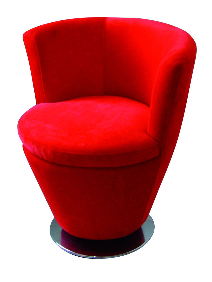 Moderner roter Sessel Cooper - Miliboo